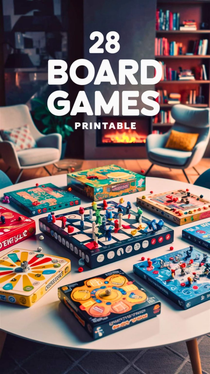 28 Board Games Printable for 2025 – Fizzy Flare