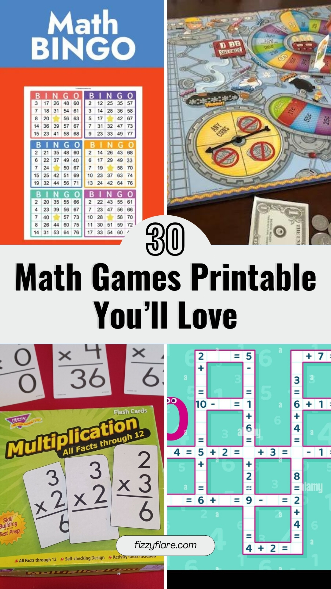 30 Math Games Printable for 2025 – Fizzy Flare