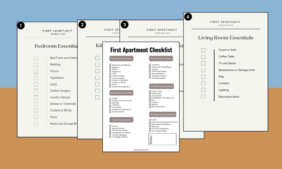 First Apartment Checklist for 2026 – Fizzy Flare