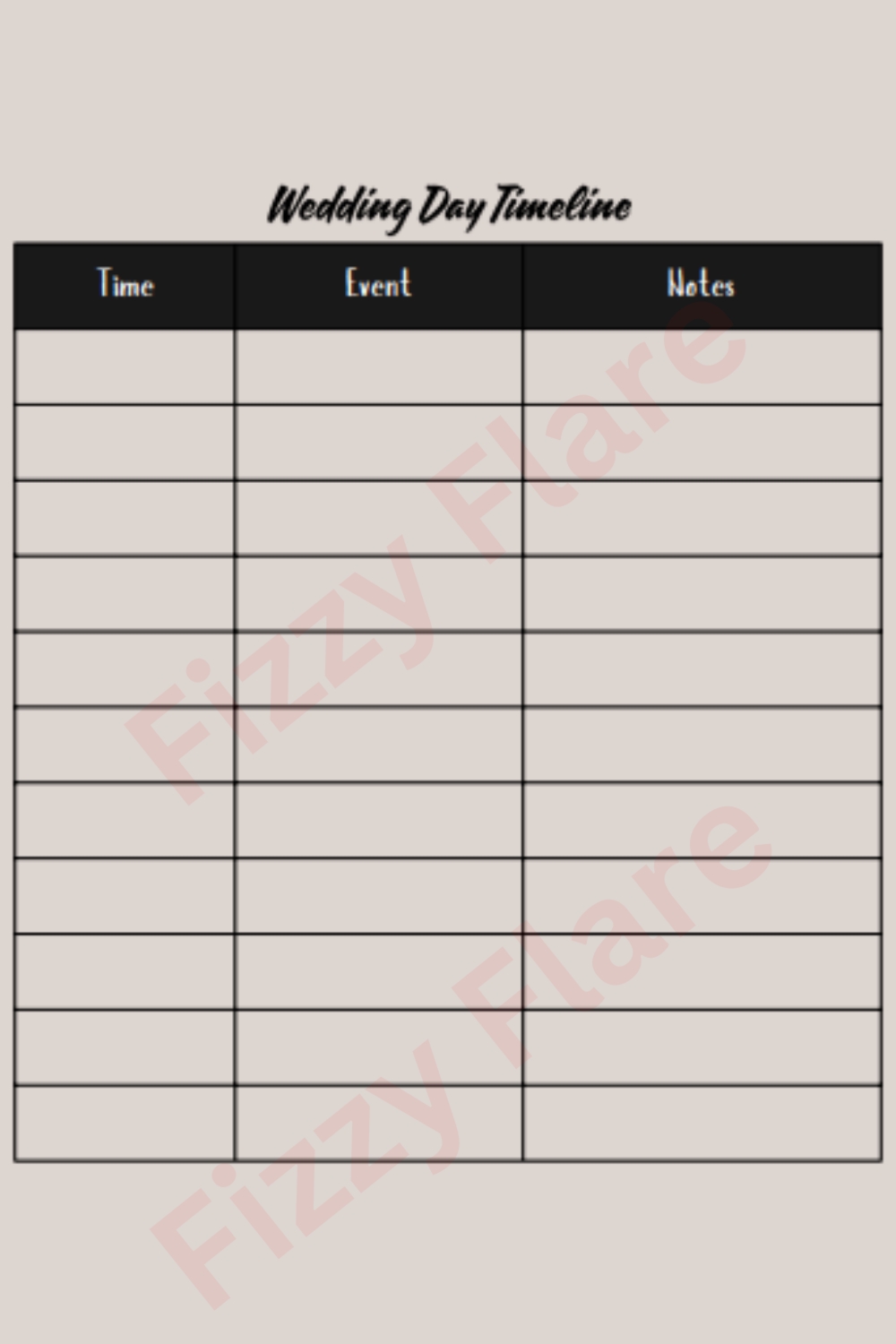 Wedding Planner Printable for 2026 – Fizzy Flare