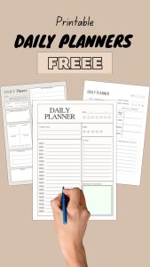 3 Daily Planner Printables Free for 2025 – Fizzy Flare