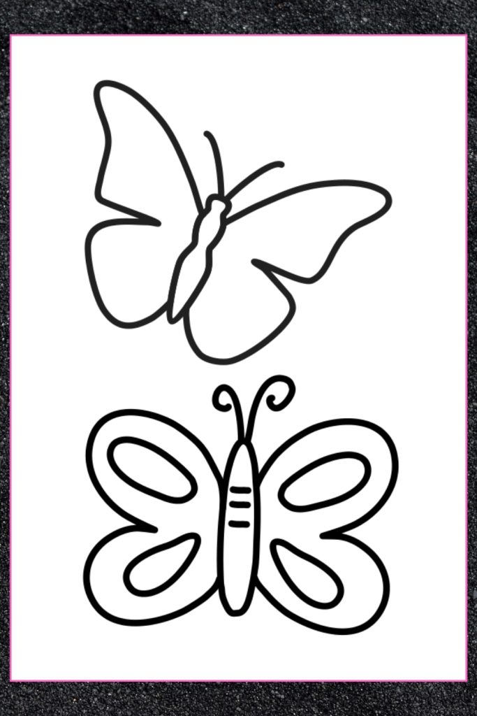 20 Butterfly Outline Printable Templates for 2026 – Fizzy Flare
