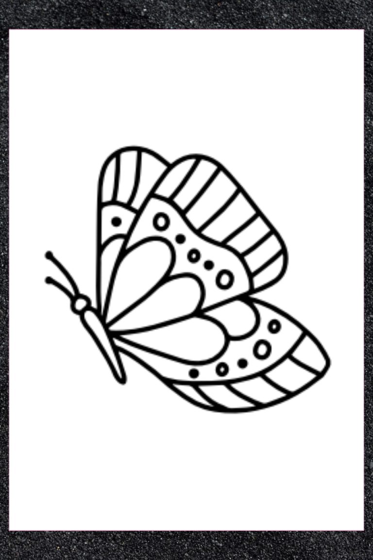 20 Butterfly Outline Printable Templates for 2026 – Fizzy Flare