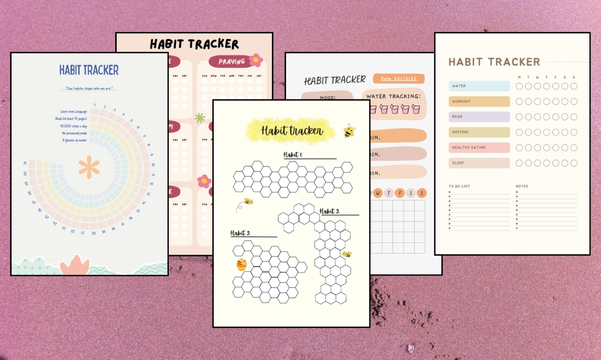 12 Habit Trackers Printable for 2025 – Fizzy Flare