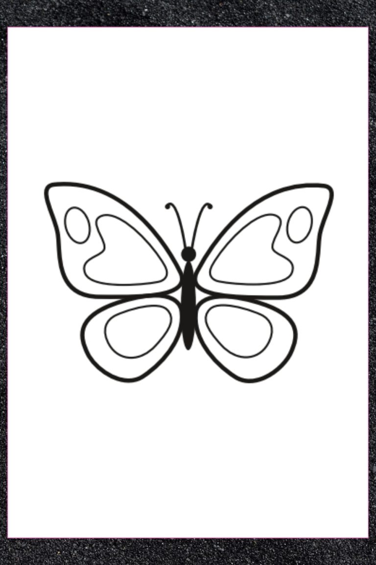 20 Butterfly Outline Printable Templates for 2026 – Fizzy Flare