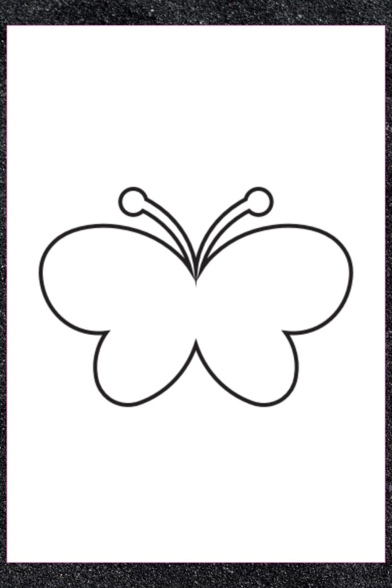 20 Butterfly Outline Printable Templates for 2026 – Fizzy Flare
